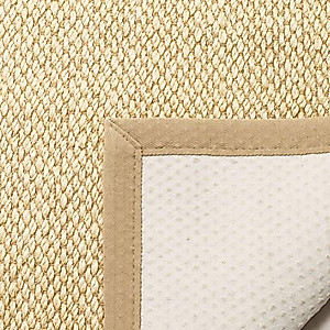 Safavieh Natural Fiber Collection 8' x 10' Ivory/Beige NF152A Border Sisal Area Rug