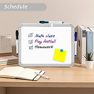 VUSIGN Small Dry Erase Whiteboard, 8.5 x 11 Inches White Board for Kids, Students, Fridge, Locker, Mini Dry Erase Board