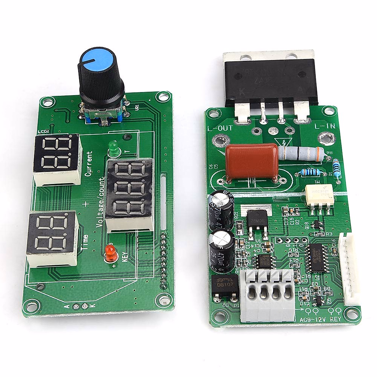 Spot Welder Controller Board,Spot Welder Time Control Module,Digital Display Controller Board,for DIY or Simple Battery Welder(40A,100A)(100A)