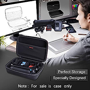 XANAD Hard Case for GoPro Hero 11/10 /9 / 8 / 7 / 6 / 5 / Hero (2018) or GoPro MAX Waterproof Digital Action Camera,Fit 8.5'' X 5.5'' X 2'' Camera ,with 4 Moveable Dividers