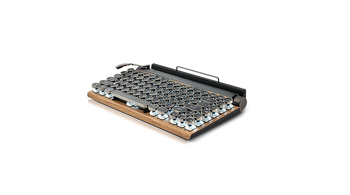 7KEYS Retro Typewriter Keyboard - Wireless & Stylish