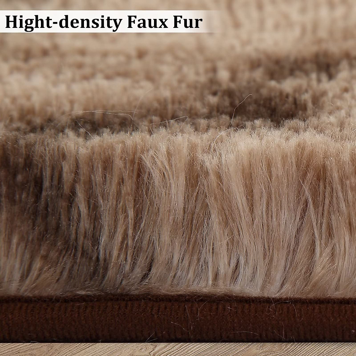 COZYLOOM Large Shag Rug 9x12 Modern Shag Area Rug Thick Plush Brown Rug Ultra Soft Fluffy Rug High Pile Non-Shedding Shaggy Rug Living Room Bedroom Kids Baby Room Playroom Dorm Indoor Throw Carpet