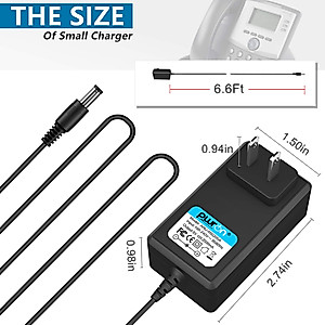 PwrON 5V Power Supply Adapter for Cisco IP Phones SPA500, 501G, 508G, CP500, SPA900, SPA504G, SPA303, SPA922, SPA942 and SPA962, Cisco SPA Series Phones Charger Power Cord