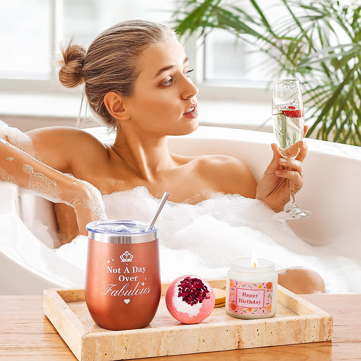 Birthday Gifts for Women,Unique Happy Birthday Gift for Her, Relaxation Spa Bath Birthday Gift Baskets for Female ,Gifts Ideas Box Set for Mom Sister Friends Wife Aunt