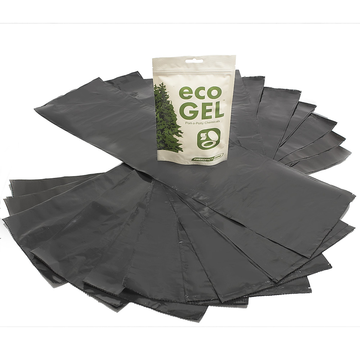 Emergency Zone Eco Gel and Liner Refill Set. Pack of 2