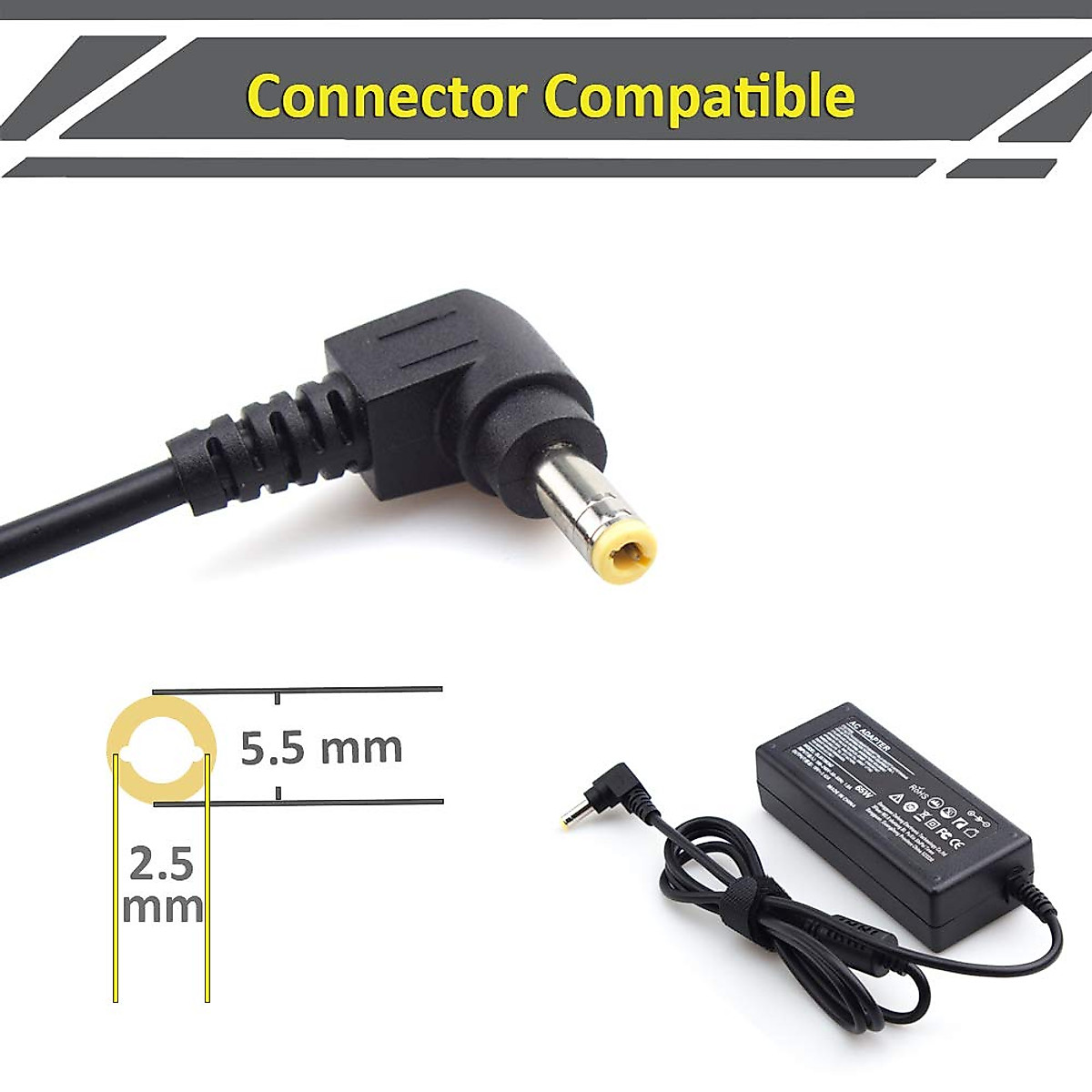 19V 3.42A 65W Charger Fit for JBL Xtreme Extreme 1 2 Bluetooth Wireless Speaker Supply AC Adapter