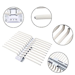 Pull Out Pants Rack Trousers Rack 22 Arms Steel Multifunctional Pull Out Pants RCK Hanger Bar Space Saving Storage Clothes Organizers for Bedroom Cloakroom Wardrobe