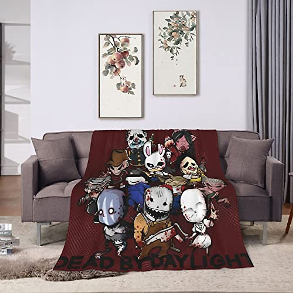 OIUCANP Dead by Daylight Blanket Lightweight Plush Fuzzy Throws Blankets 50"x40"