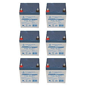 12V 5AH Battery Replacement for Philips C-3 Patient Monitor - 6 Pack