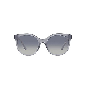 A|X ARMANI EXCHANGE Women's AX4120S Cat Eye Sunglasses, Gradient Blue, 54 mm