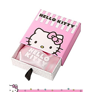 Hello Kitty Bracelet for Women Official License, 18k Gold Flash-Plated and Pave Cubic Zirconia Lariat Bracelet