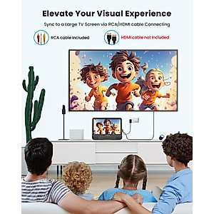 WONNIE 12" Headrest DVD Player Portable for Car, Support 1080P/MP4 Video with HDMI Input/Output, Mounting Bracket, AC Adapter, Car Charger, AV Out, USB Card Reader, Last Memory