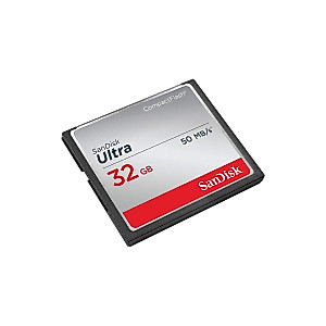 SanDisk Ultra 32GB Compact Flash Memory Card Speed Up To 50MB/s- SDCFHS-032G-G46 (Label May Change)