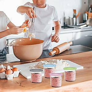 Creami Pints, Ice Cream Pint Containers, ABS Ice Cream Containers, Ice Cream Freezer Storage Tubs for Homemade Ice Cream, Ninja Ice Cream Maker Dessert Tubs, Ice Cream Makers, Ninja Pints