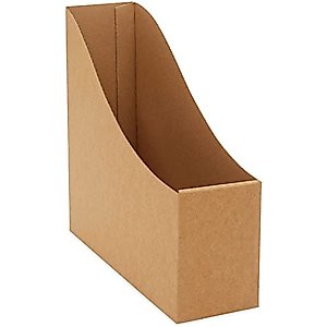 Horizon Flat Packed File & Magazine Holder 3.5"x11.5"x9.5" Cardboard B260 Brown - (Pack of 8)