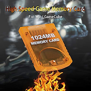 Mcbazel 1024MB(16344 Blocks) Memory Card for Gamecube and Wii Console