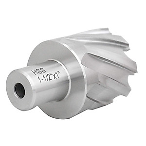 Accusize Industrial Tools Hss Annular Cutter, 1-1/2'' Diameter by 1'' Depth with 3/4'' Weldon Shank, Ansi Standard, 2080-2029