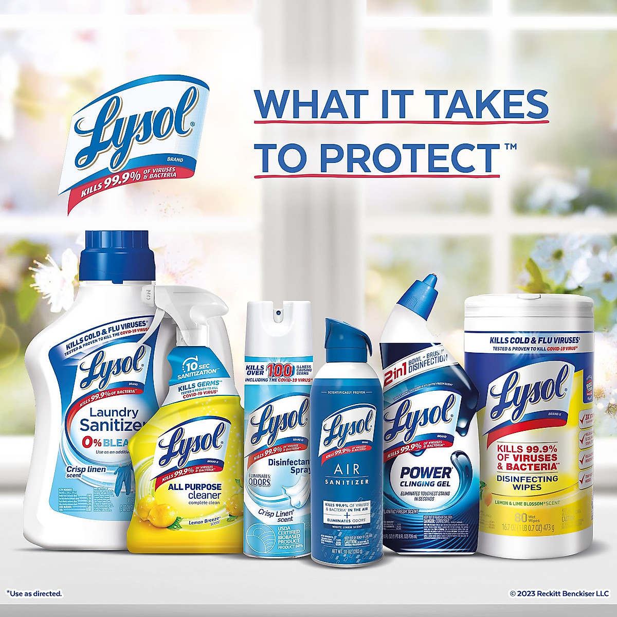 Lysol Click Gel Automatic Toilet Bowl Cleaner, Gel Toilet Bowl Cleaner, For Cleaning and Refreshing, Mango & Hibiscus, 6 applicators.