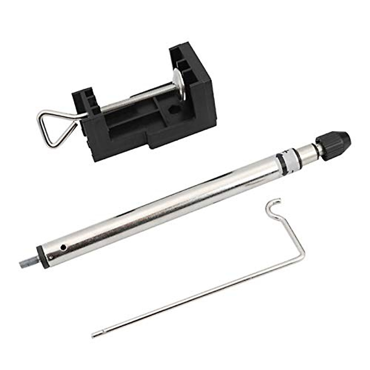 Flex Shaft Motor Hanger, Rotary Tool Holder with Table Clamp, Adjustable Steel Rod, 360 Degrees Rotatable, Electric Mill Stand Clamp