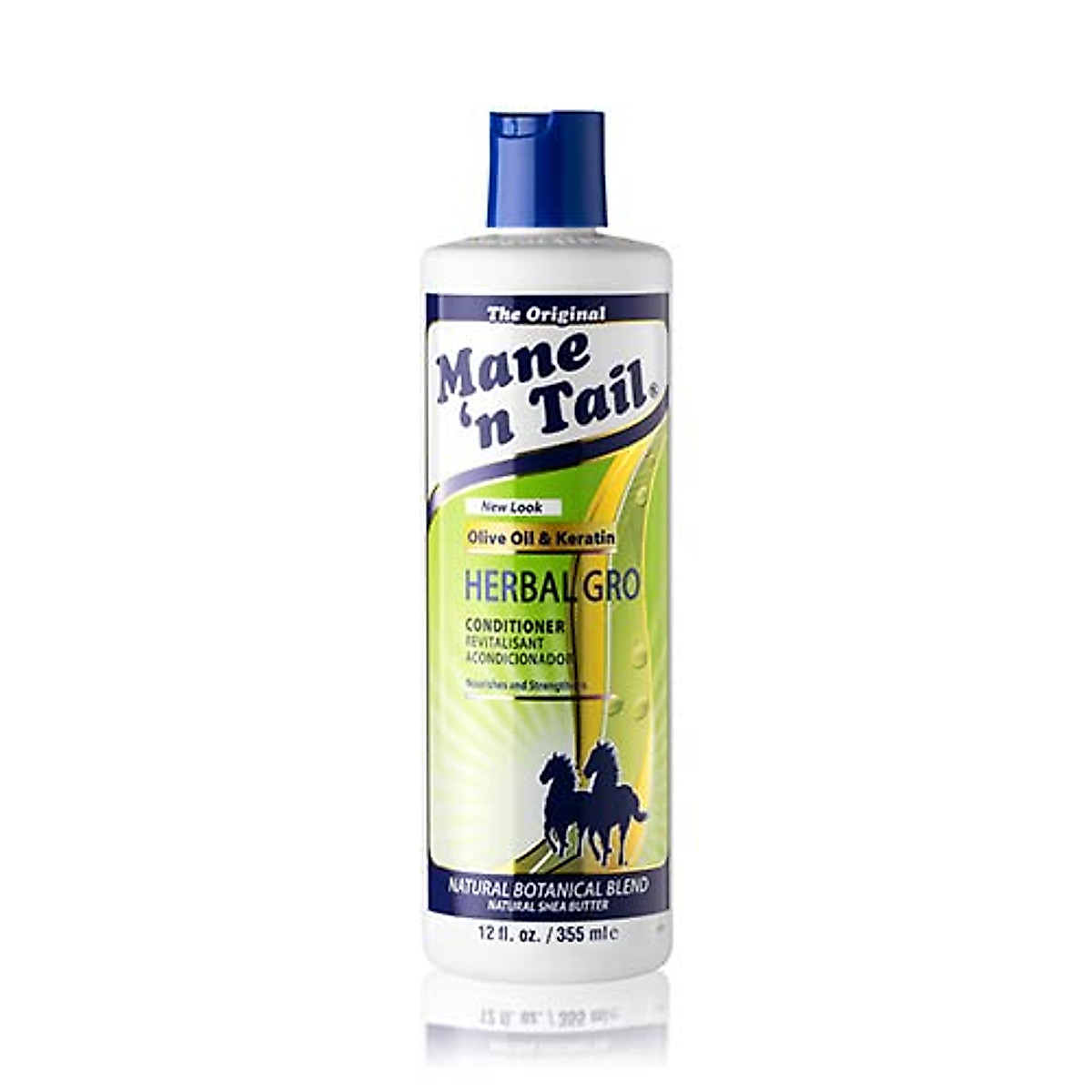 Mane 'n Tail: Herbal Gro Shampoo + Conditioner (12 oz Each), Olive Oil Complex That Helps Strengthens & Nourishes Hair