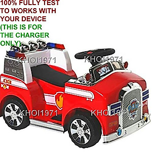 KHOI1971 Wall Charger AC Adapter Power Cable Cord Compatible with Dynacraft Paw Patrol Quad Marshall Ride on 8804-62 6V-Volt Battery