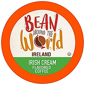 BEAN AROUND THE WORLD Flavored Coffee Compatible With 2.0 Keurig K Cup Brewers, Variety Pack, 40 Count