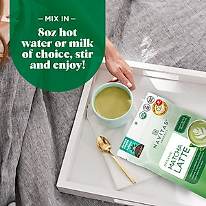 Navitas Organics Matcha Latte, 11.1oz Value Size Bag, 35 Servings — Organic, Non-GMO, Dairy-Free