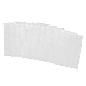 10 Pieces Frosted Thick Reclosable Zipper Poly Bag Storage Packaging Bag for Gift Clothes Shoes Jewelry - 14x20