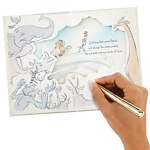 Hallmark Disney Baby Shower Card for New Parents (Lion King, Baby Simba) Welcome New Baby, Congratulations, Gender Reveal