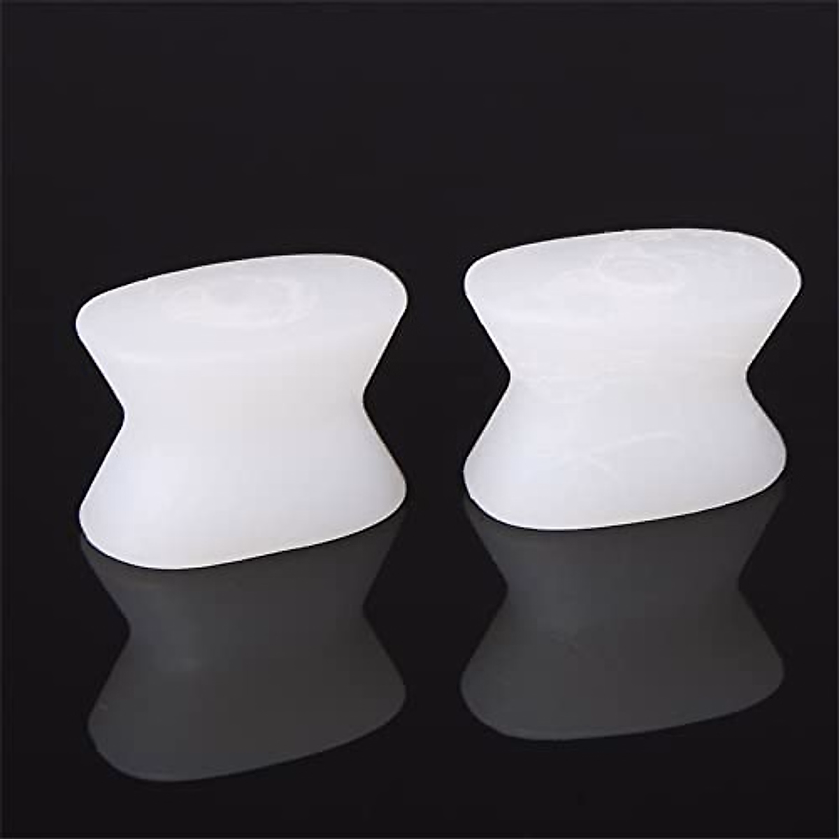 XUEQI 1 Pair Gel Toe Separators,Toe Spacers,Realign Crooked Toes, Hammer Toe, Calluses, Bunions, Hallux Valgus Relief, Corrector pad