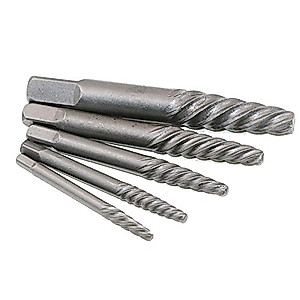 Loboo Idea 11 Pieces Damaged Screw Extractor Set, Remove Broken Head Screw & Bolt Screw Extractor Drill Bit Set, Adjustable Tap Die Wrench Stud Remover Screw Extractor Set (11 Pieces Screw Extractor)