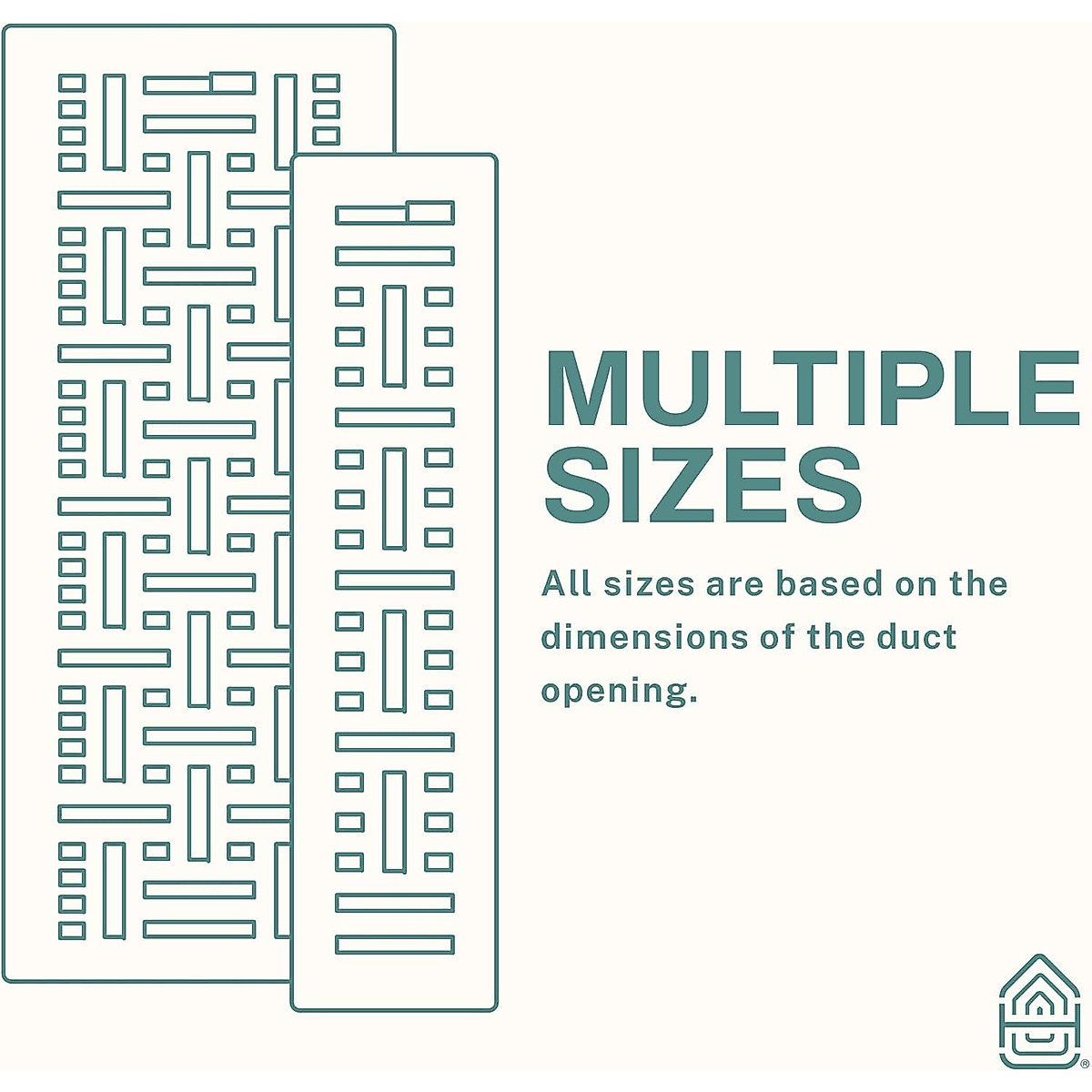 Home Intuition Basketweave Floor Vent Cover 2X14 Inch Floor Register with Mesh Cover Trap Heat and Air Walkable Metal Floor Vent for HVAC Duct, Polished Brass