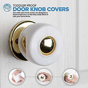 Stock Your Home Baby Proofing Kit (53 Pieces) - Ecofriendly & Non Toxic Baby Proof Set - 14 Corner Guards, 14 2-Prong Plug Covers, 8 Cabinet Locks, 8 Latches, 5 Stove Knob Covers, & 4 Door Knob Covers