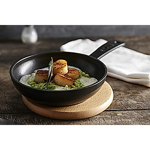 Staub 40501-142 Skillet Black, 6.3 inches (16 cm), Enameled Casting, Iron, Induction Compatible