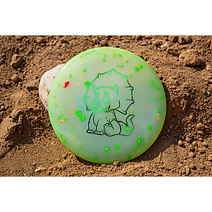 Triceratops Disc Golf Putter for Children | Ultra Lightweight | Made by Dino Discs (Egg Shell)