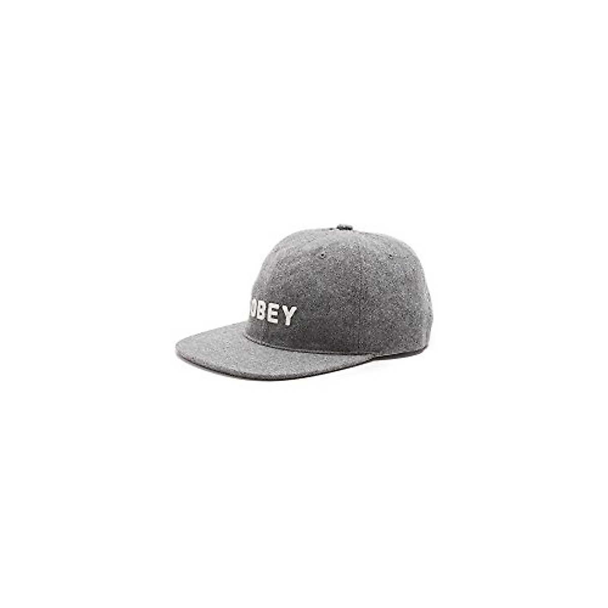 Obey Men's Afton Wool 6 Panel Cap, Heather Grey, One Size