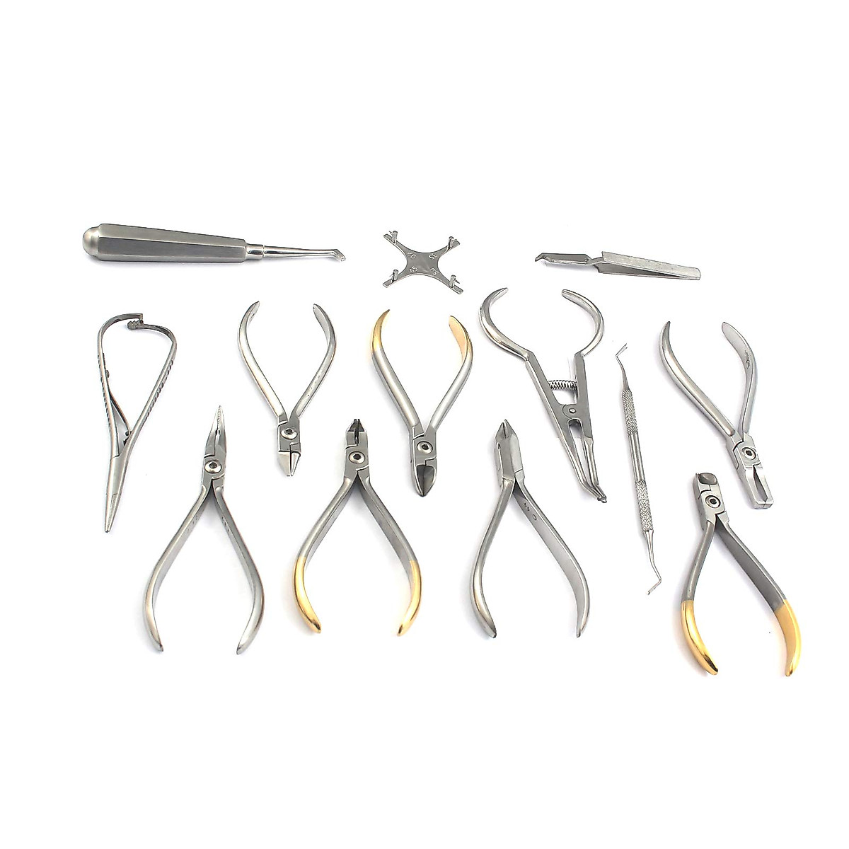 DDP Set of Orthodontic Instruments of 13 Pieces - Stainless Steel - Height Gauge