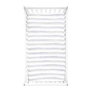 Lush Decor Baby Seaside Starfish Organic Cotton 2 Pack Fitted Crib Sheet, Blue, 52" L x 28" W + 9" Drop