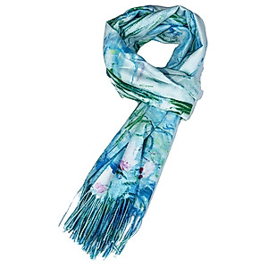 VIUJUH Soft Cashmere Feel Scarf Elegant Large Winter Warm Scarves Shawl Wrap Gifts Monet Klimt Van Gogh's Art Printed