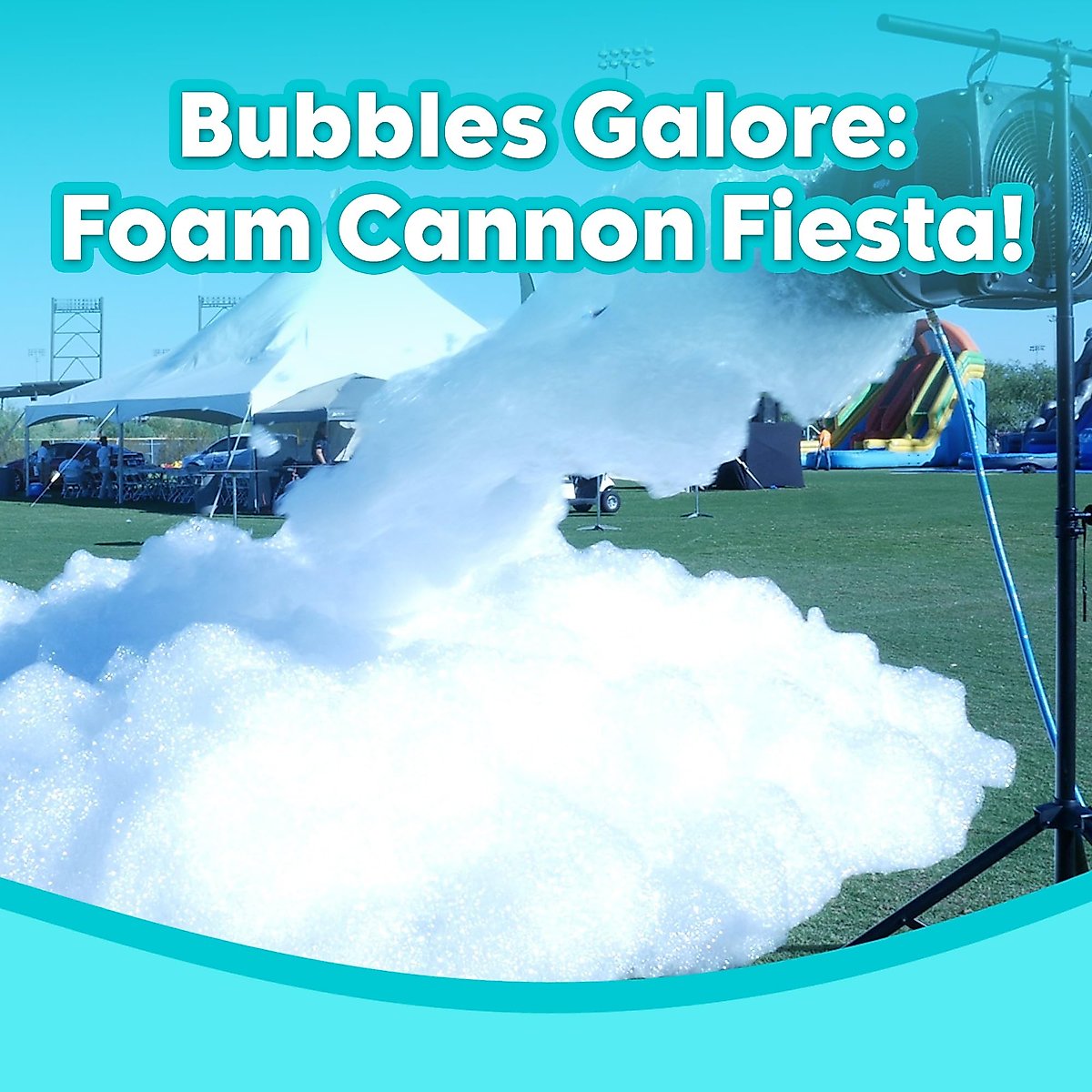 Foam Daddy Large Foam Cannon - Create a Foam Party Experience with This Big Foam Machine! Shoots 20-24ft of Foam Solution - Ideal Home Party Foam Machine and Foam Maker for Kids