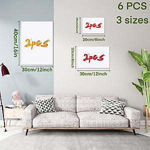 Skyouths Canvases for Painting, 40x30,30x20, 20x15, 8 Set Stretched White Canvas with Petal Paint Tray Palettes & Tape, Artist Canvases Frame Board Panels, Cotton Canvas for Oil, Acrylic, Watercolor