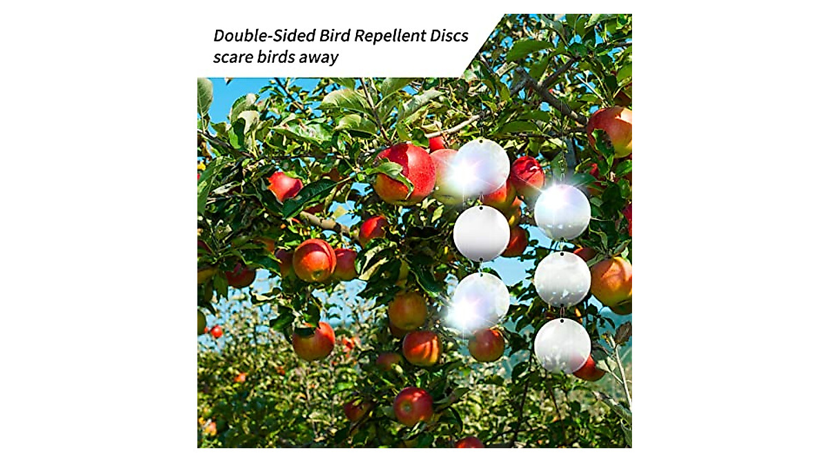 Hedoc Bird Repellent Scare Discs - 8 Pack Reflective Set