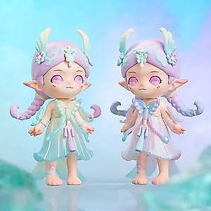 Aven Rabbit ROOYIE Treasures Series Blind Box Toy Mystery Box Cute Collectible Figures Action Kawaii Model Girl Birthday Surprise Random Trendy Toys Room Desktop Decroration (1 Pack)