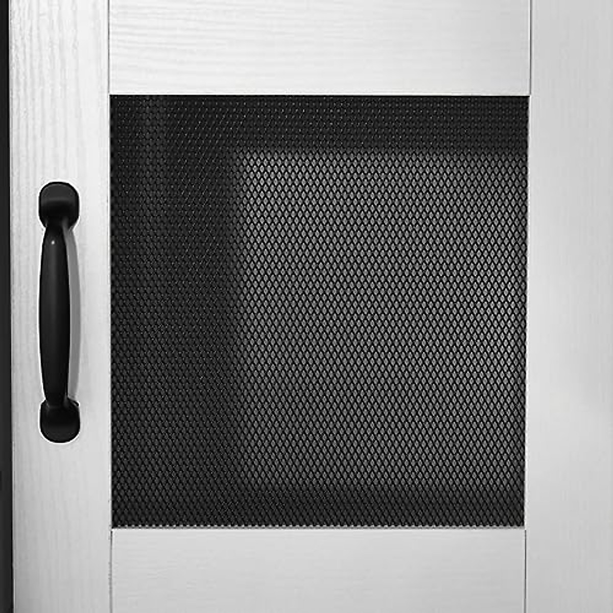 Farmhouse Coffee Bar Cabinet, 47’’ Kitchen Coffee Bar Table, White Coffee Buffet Cabinet with Sliding Barn Door, Entryway Table with Metal Mesh Doors, Bottom Open Storage Shelf, Living Dining Room