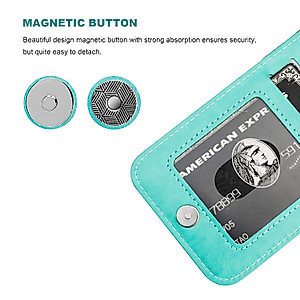 Vaburs Compatible with iPhone 12 and iPhone 12 Pro Case with Wallet Card Holder,Embossed Mandala Pattern Flower PU Leather 4 Card Slots Kickstand Shockproof Flip Cover 6.1 Inch(Green)