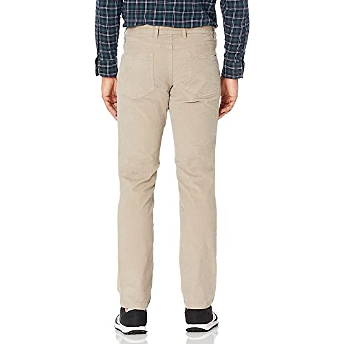 Goodthreads Men's Slim-Fit 5-Pocket Comfort Stretch Corduroy Pant, Light Khaki Brown, 34W x 31L