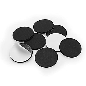 Slipstick GorillaPads Non Slip Furniture Pads/Gripper Feet Floor Protectors (Set of 8) Premium 2 Inch Round Self Adhesive Rubber Stoppers for Furniture Legs, Black, CB151