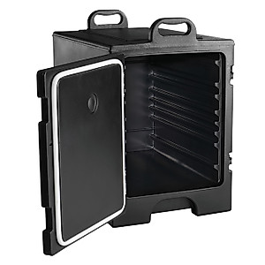 CenPro Insulated Food Pan Carrier, Holds 5 Full-Size Food Pans 2-1/2" Deep, Black (29A-007)