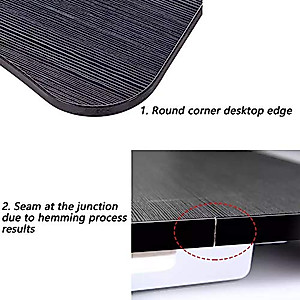 MGsten XXL Bed Table, Extra Large Portable Lap Desk with Cup Holder, Foldable Desk for Bed with Storage Drawer, Ergonomic Standing Lap Table Tray for Student Adult in Sofa(26.8”x18.2”x10.6”)