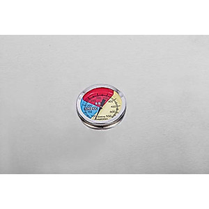 Open Faced Grill Pizza Oven for Gas or Charcoal Grill, includes ceramic stone and thermometer